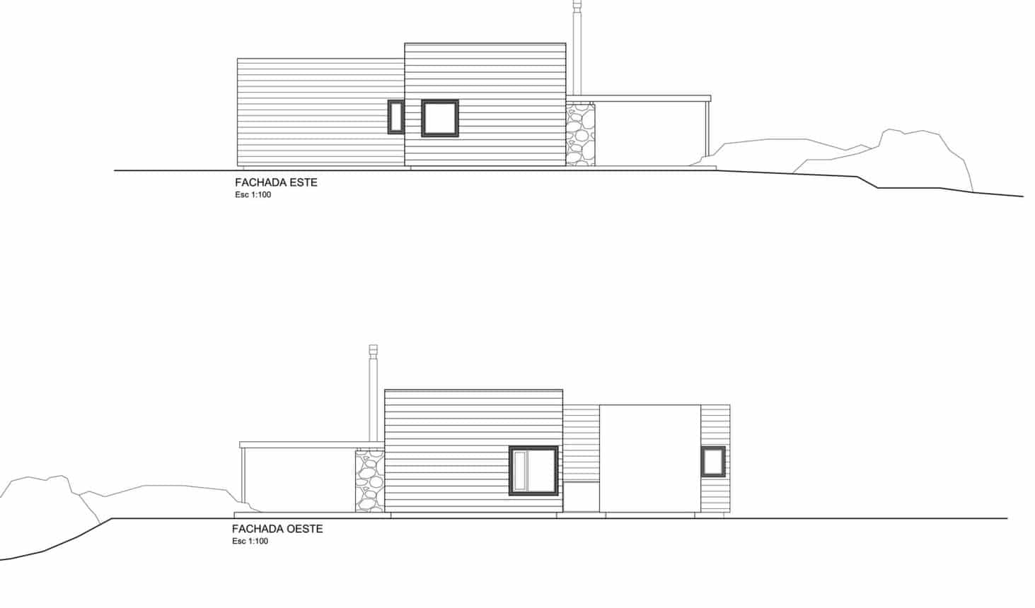 Planos de elevación de casa de un piso | Construye Hogar